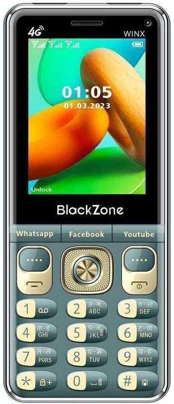 BlackZone WINX 4G Volte with 2.8 Inch keypad ,Touch Screen & Support ...