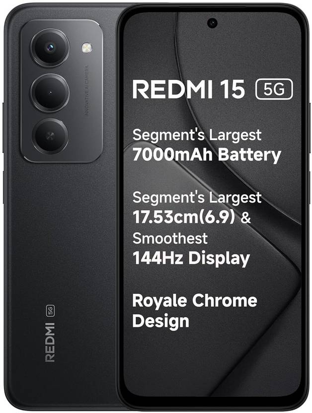 REDMI 15 5G (256 GB Storage, 8 GB RAM) Online at Best Price On Flipkart.com