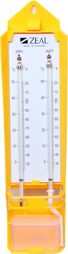 BALRAMA Wet and Dry Bulb Hygrometer with Hygrometric Tables All-in-One ...