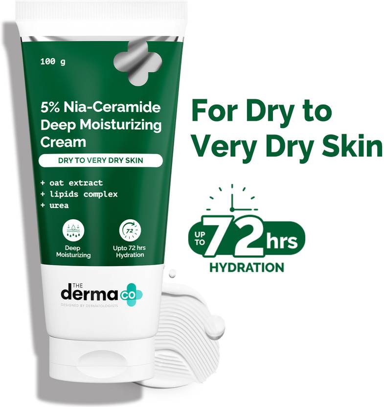 The Derma Co 5% Nia-Ceramide Deep Moisturizing Cream | 5% Niacinamide ...