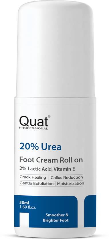 QUAT Foot Cream Roll-On with 20% Urea, Lactic Acid & Vitamin E for ...
