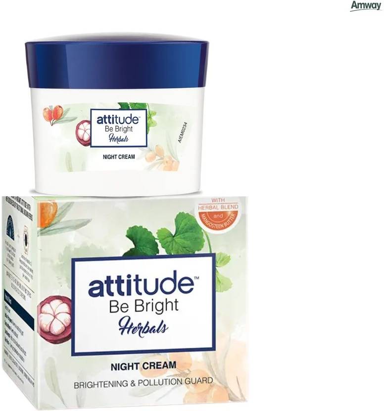 Amway Attitude Be Bright Herbals Night Cream Herbal Radiance ...