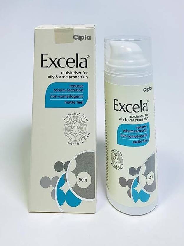 Excela Moisturiser For Oily & Acne Prone Skin | Sebum Reduction, Non ...