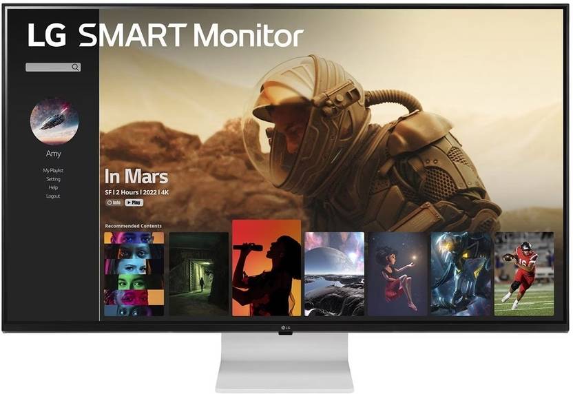 LG 108.0 cm (43 inch) 4K Ultra HD IPS Panel with WebOS, Smart Monitor ...