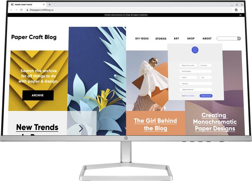 HP Series 5 68.58 cm (27 inch) Full HD LED Backlit IPS Panel with On ...