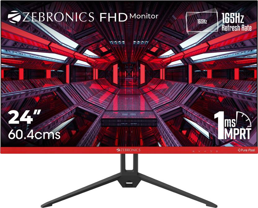 ZEBRONICS 60.96 cm (24 inch) Full HD IPS Panel Gaming Monitor (ZEB-S24A ...