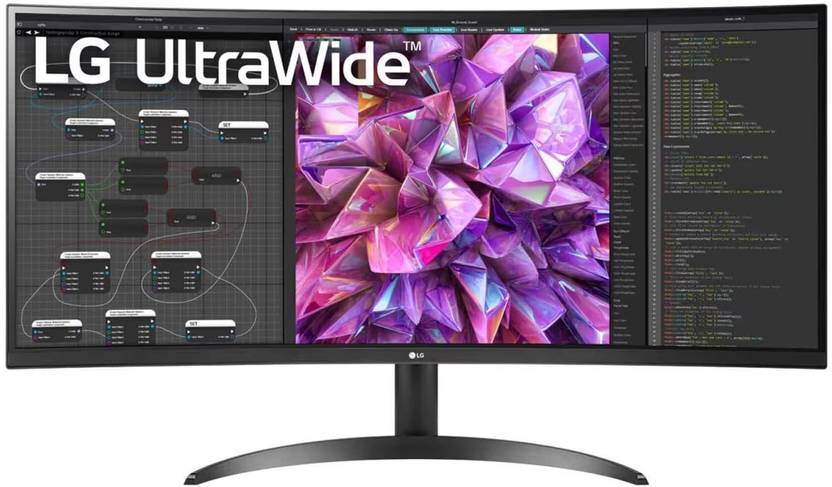 LG Ultra Wide Monitor 86.36 cm (34 inch) Curved WQHD LED Backlit IPS ...