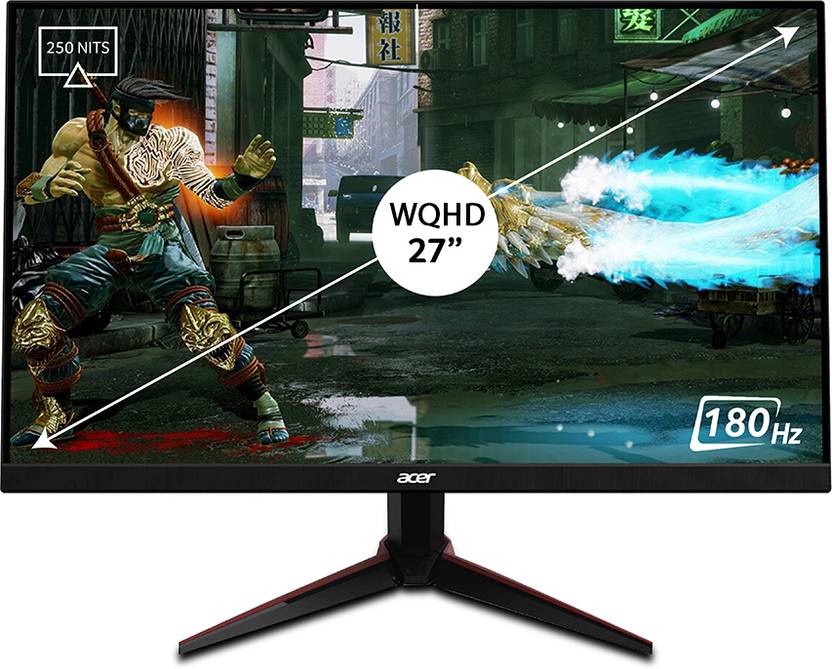 Acer NITRO VG1 series 68.58 cm (27 inch) WQHD IPS Panel with DCI-P3 95% ...