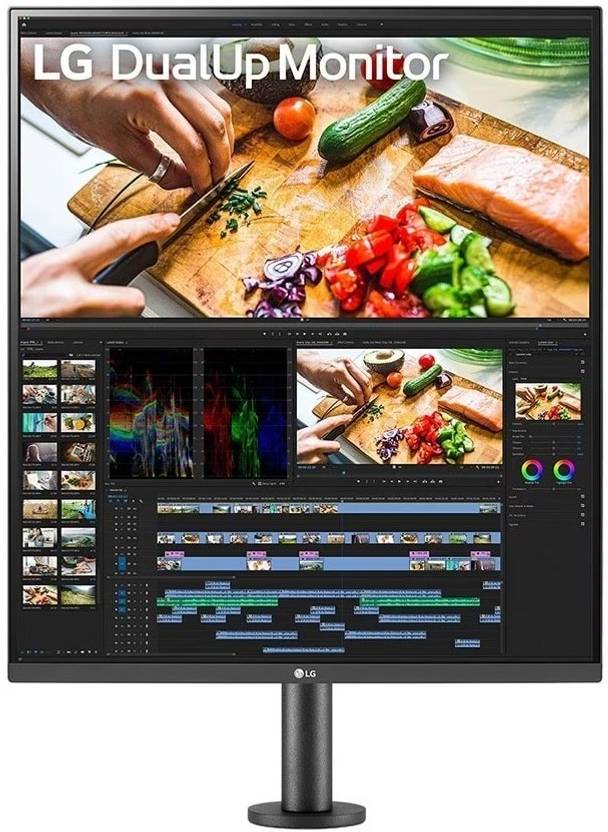 LG DualUp 70.1 cm (28 inch) Quad HD IPS Panel with Ergonomic Stand, USB ...