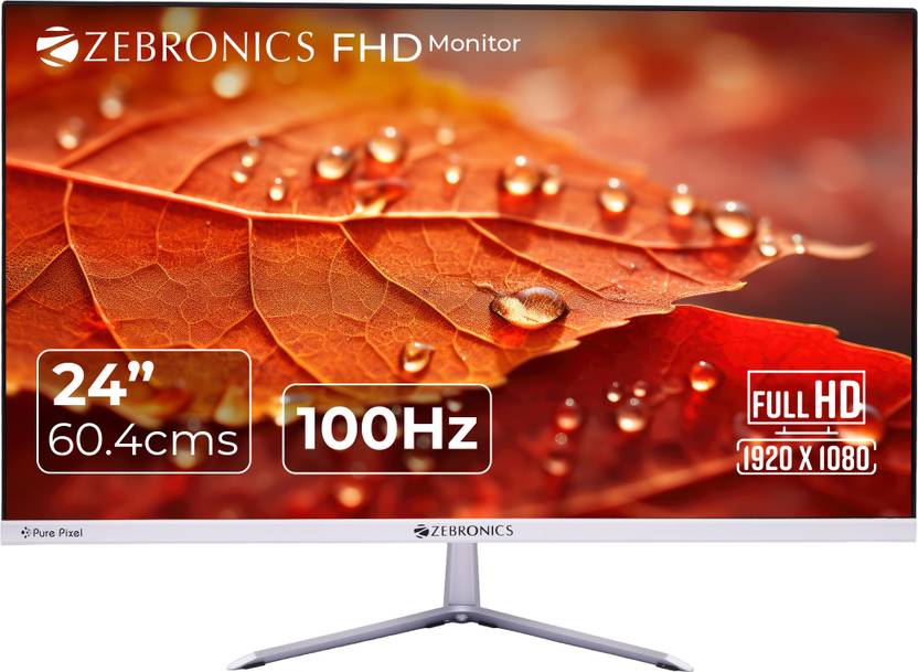 ZEBRONICS Pure Pixel 60.96 cm (24 inch) Full HD VA Panel with 250 nits ...