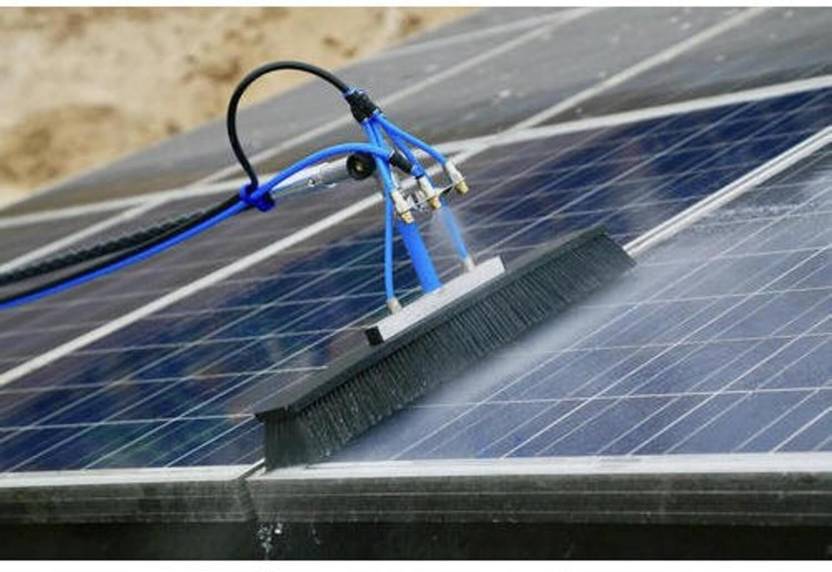 greenizon Solar Panel Cleaning Brush with Aluminium Extension Pole and ...