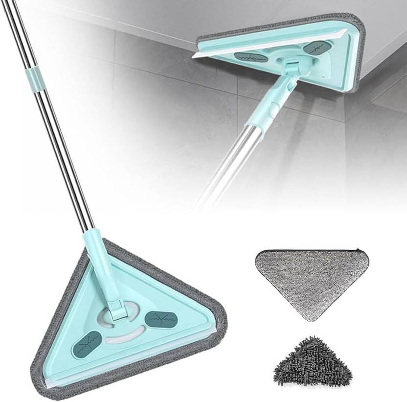 Vishbin Rotatable Triangle Mop With Long Handle Wet & Dry Mop Price in ...