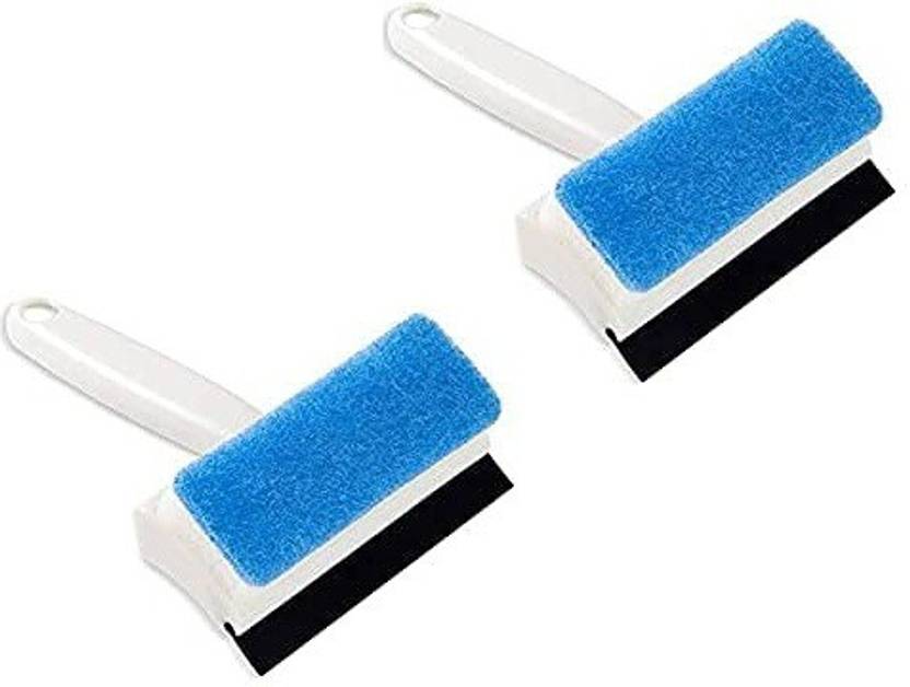 SKYBUCKET Wiper Brush and Hook for Mirror Grout Tile Cleaner Washing ...