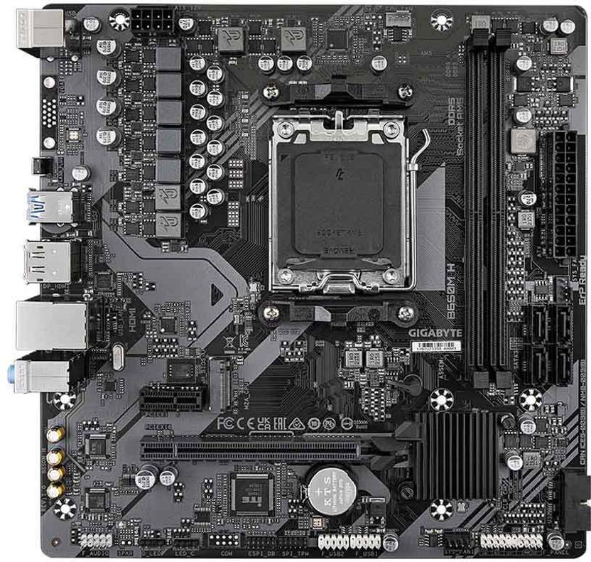 GIGABYTE B650M H AMD Socket AM5 Supports AMD Ryzen™ 7000/ Ryzen™ 8000 ...