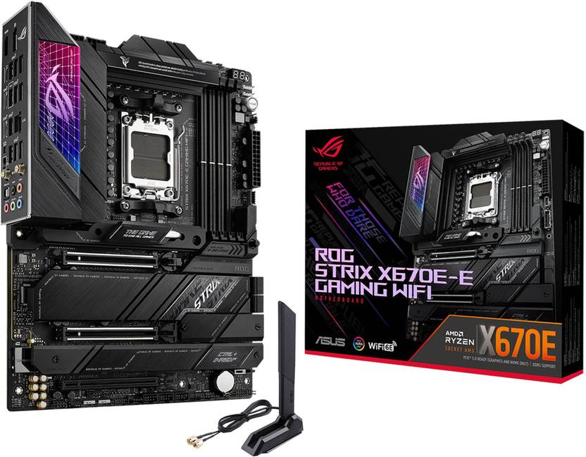ASUS ROG STRIX X670E-E GAMING WIFI AM5Socket ATX AMD X670 Chipset DDR5 ...