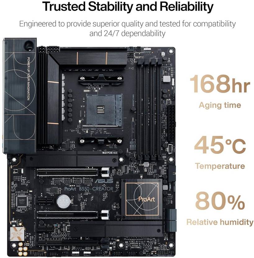 ASUS PROART B550-CREATOR AM4Socket ATX AMD B550 Chipset DDR4 ...
