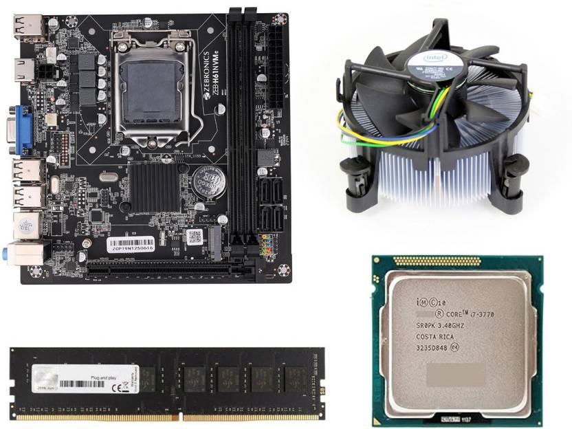 ZEBRONICS H61-i7-3rd(3770/3770s)-16GB-PFAN-COMBO LGA 775Socket ATX ...