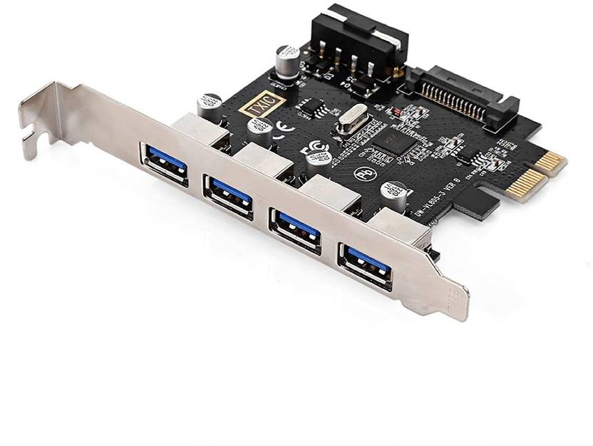 TECHGEAR 4 Ports PCI-E to USB 3.0 HUB PCI Express Expansion Card ...