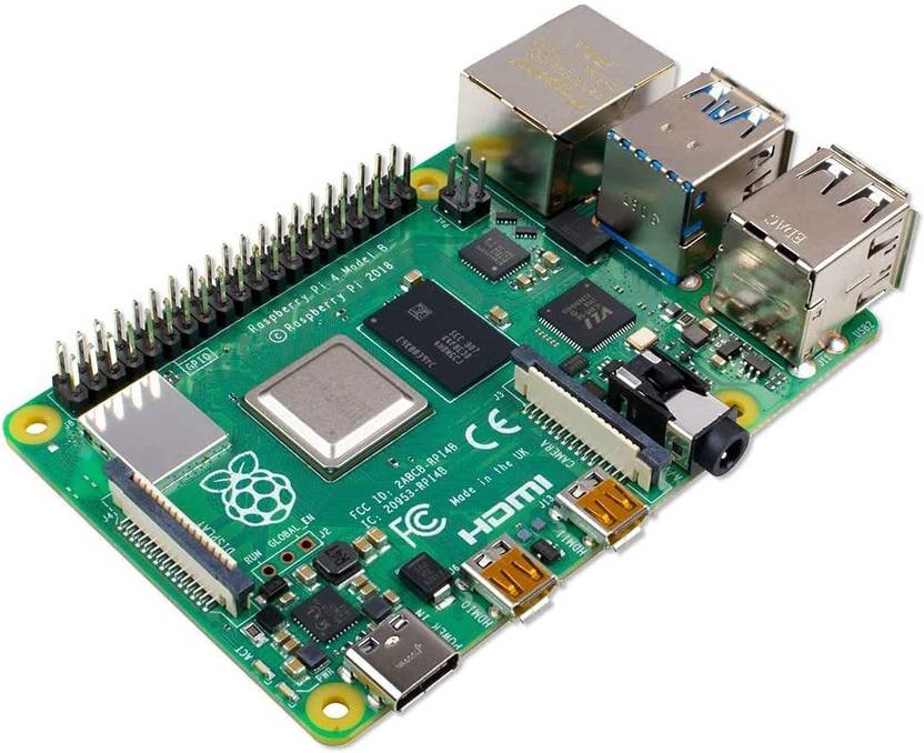Raspberry Pi 4 Model B 1GB RAM DDR4 64-bit SoC @ 1.5GHz CPU Single ...