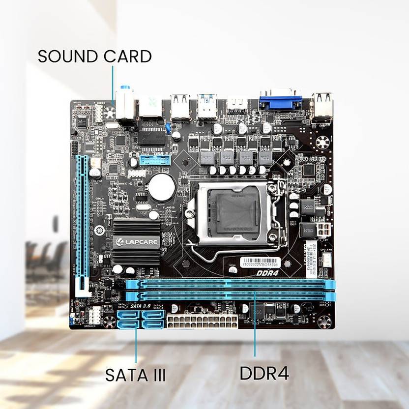 LAPCARE H110 LGA1151Socket ATX Intel H110 Chipset DDR4 Motherboard for ...