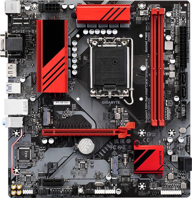 GIGABYTE B760M GAMING DDR5 B760 Express Chipset LGA 1700Socket Micro ...