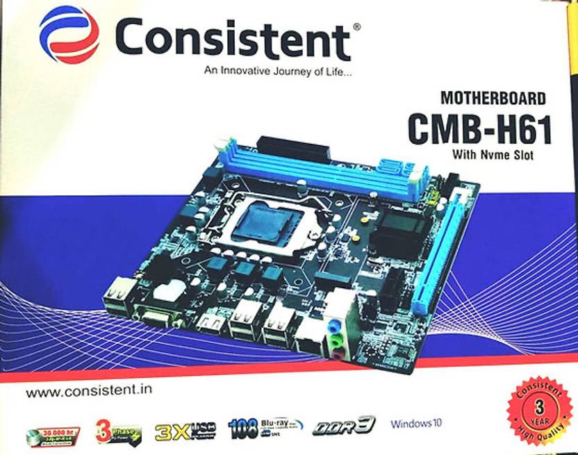 consistents CONSISTENT H61,WITH NVMe slot LGA 1155Socket ATX Intel H61 ...