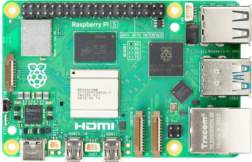 Raspberry Pi 5 8GB RAM 64-bit Quad-core Arm Cortex-A76 Single Board ...