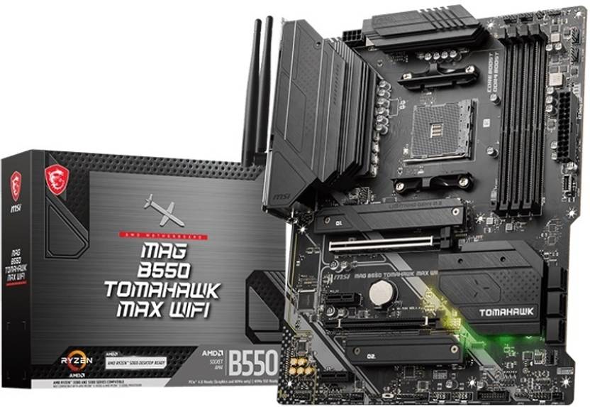 MSI MAG B550 Tomahawk MAX WiFi AM4Socket ATX AMD B550 Chipset DDR4 ...