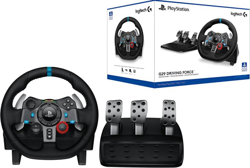 Logitech G29 Driving Force Racing Wheel Floor Pedals Motion Controller ...