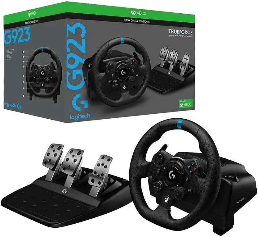 Logitech G923 Gaming Steering Wheel PC 900°with Dual-Motor Racing Wheel ...