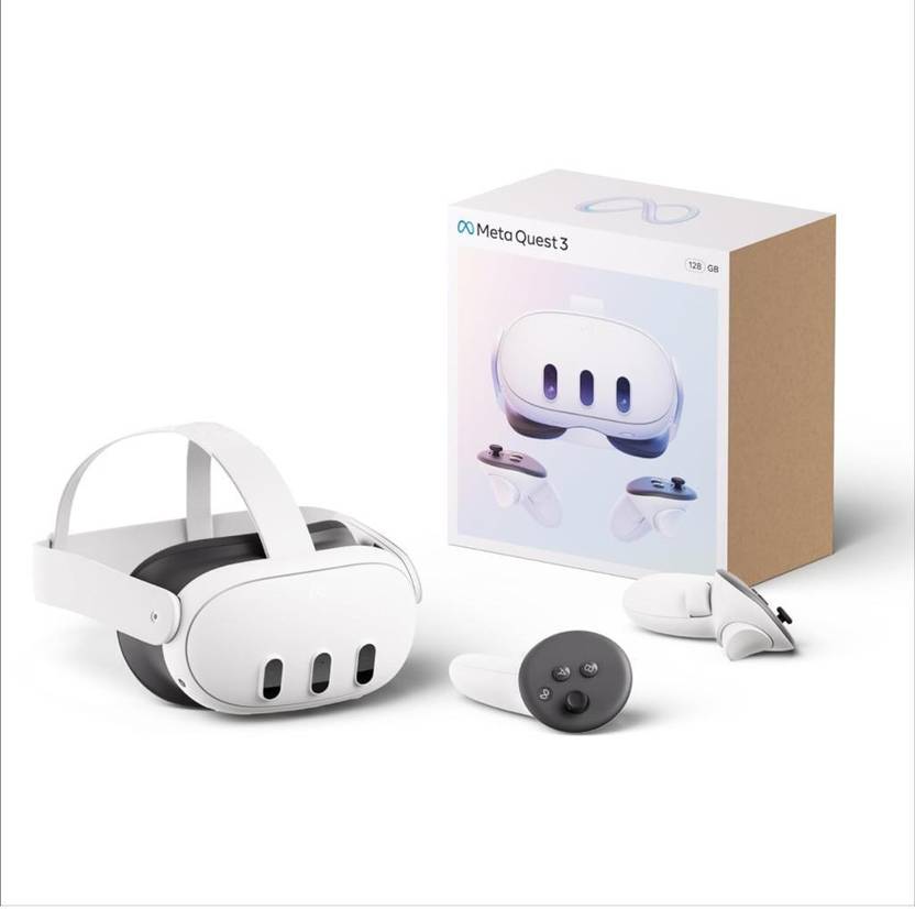 META Quest 3 VR Headset (128) GB Motion Controller - META : Flipkart.com