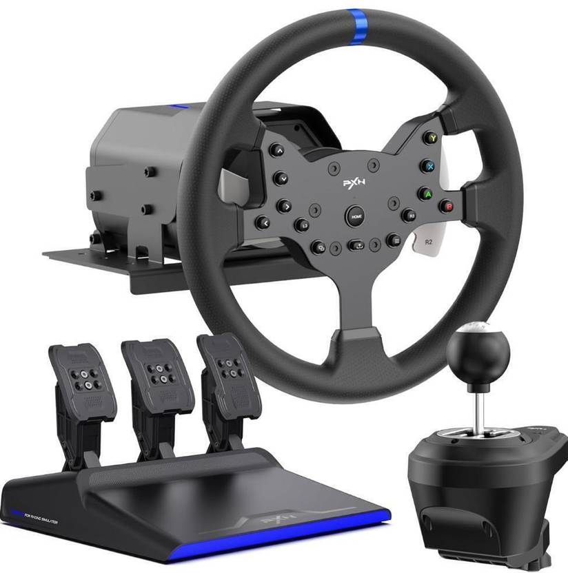 PXN V99 Pro Gaming Racing Steering Wheel Simulator 270/900° for XBox ...