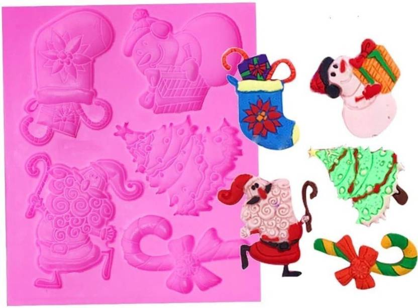 Hussain mart Silicone Fondant & Gum paste Mould 5 Price in India - Buy ...