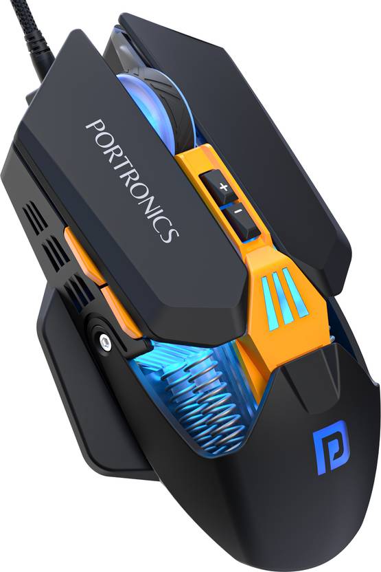 Portronics Vader 2.0 Wired Gaming Mouse, 7 Programmable Button, Upto ...