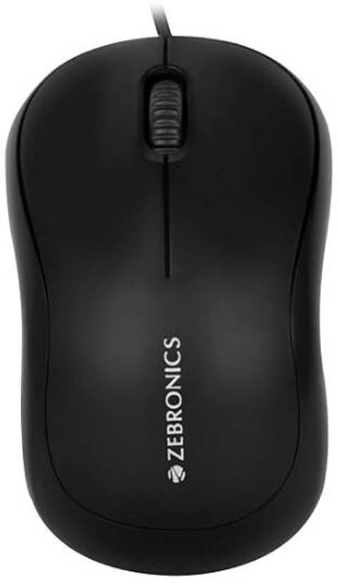 ZEBRONICS Zeb-Comfort Wired USB Mouse, 3-Button, 1200 DPI Wired ...