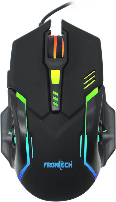 Frontech MS-0050 Wired USB Gaming Mouse |6 Keys |7-Led Color Backlit ...