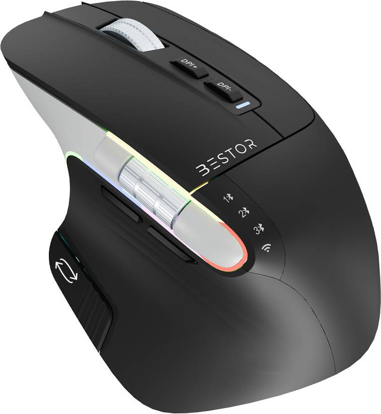 Bestor Tri-Mode RGB Wireless Mouse,Ultrafast Scroll, Type-C, Bluetooth ...