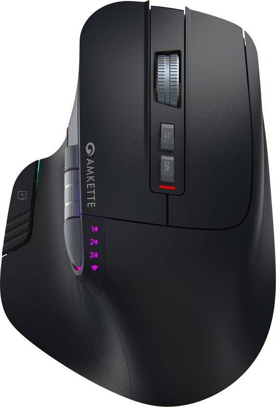 AMKETTE XS Series Flow Multi-Device 3200 DPI Rechargeable Wireless ...