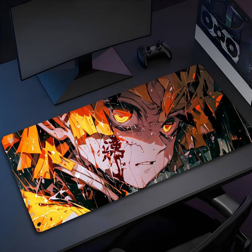 Eshaaver Laptop/Desktop Mat Demon slayer Animie Zenitsu Printed Anti ...