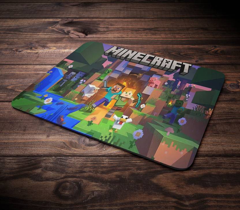 Printwala Minecraft Mouse Pad Printed Mousepad For Laptop Pc (9x7 ...