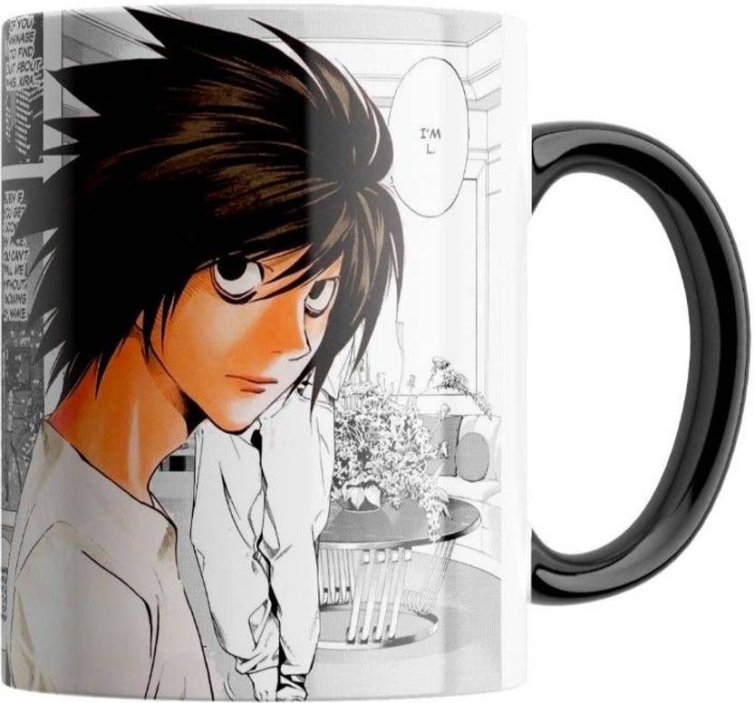 craft maniacs DEATH NOTE SUN FACE MUG PRINTED 330 ML MUG AND KEYCHAIN ...