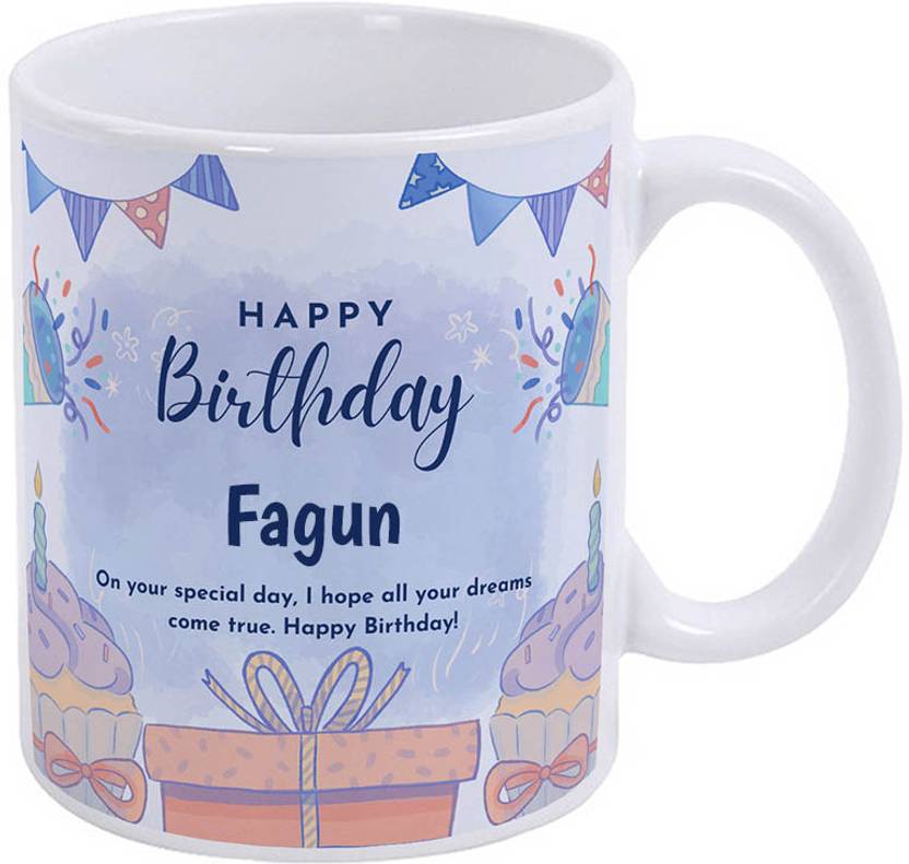GIFTUATION Happy birthday Fagun / GT-Gift for birthday Ceramic Coffee ...