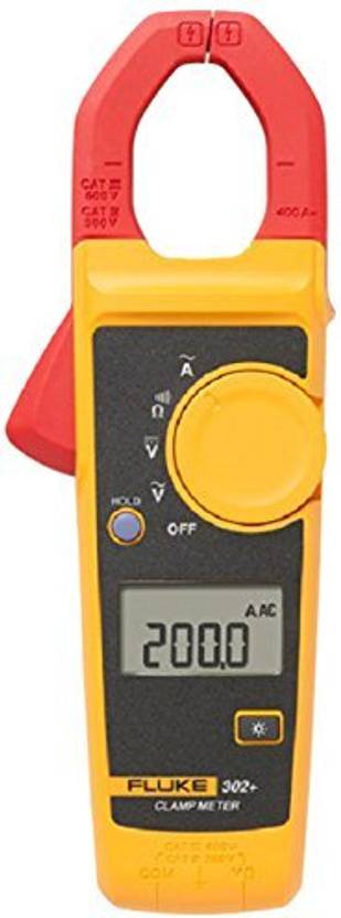 FLUKE 302+, 400A AC+ Digital Multimeter LCD Clamp AC DC Voltage Current ...