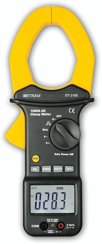 Metravi DT-3150 Big Jaw AC Clamp Meter, Fully Protected, 1000A AC ...