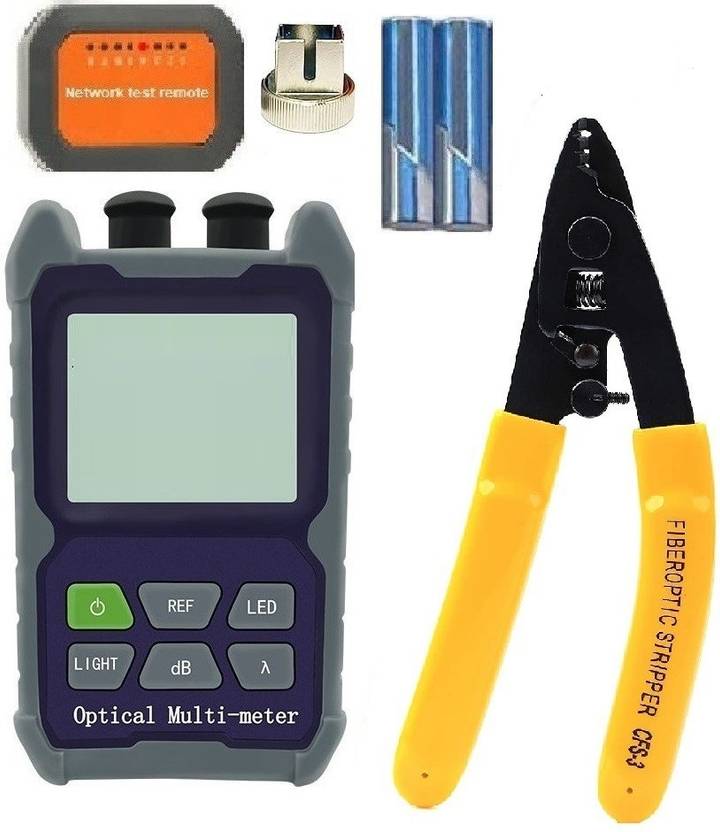 Techtest 3 in 1 Optical Power Meter With Optical Fiber Stripper 3 Holes ...