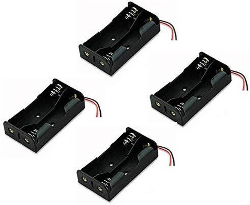 ROBODIUM 18650 Battery Holder - 2 Cell (Pack of 4) Multipurpose ...
