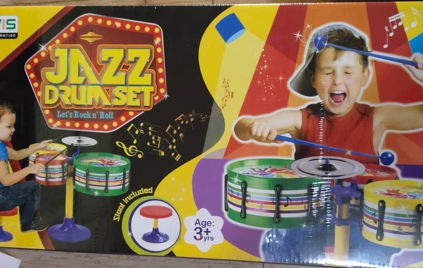 Basha mall Drum Jazz Set for Kids Musical Toy Set - Drum Jazz Set for ...