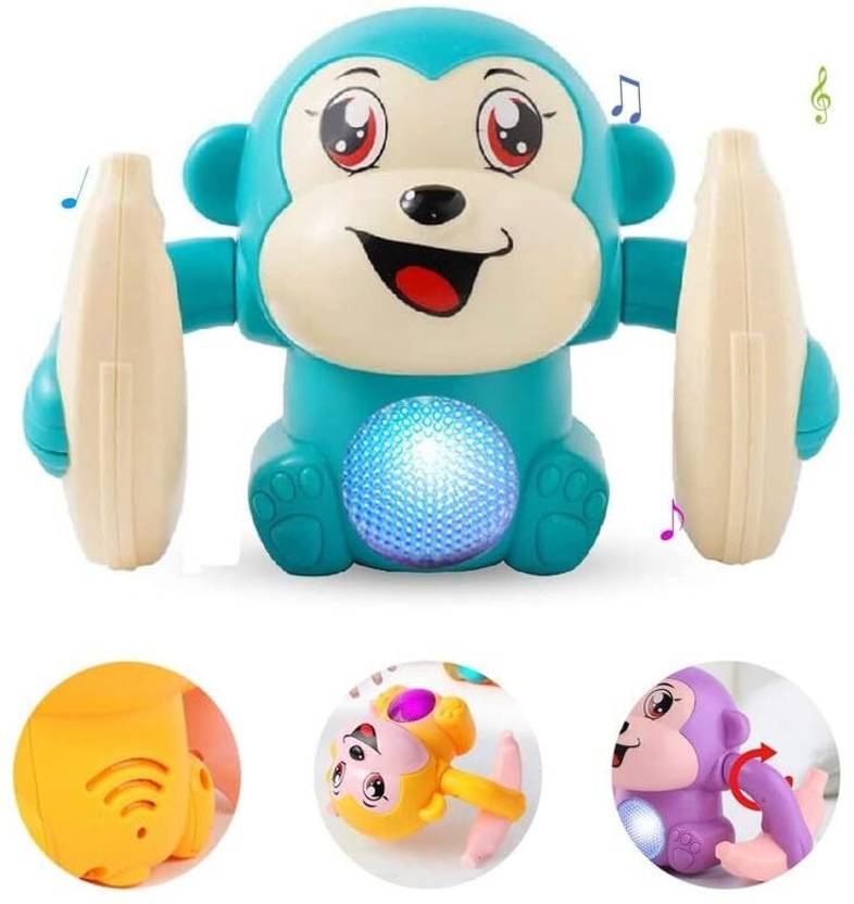 JAPSI Dancing Monkey Musical Toy for Kids Electric Light and Sound ...