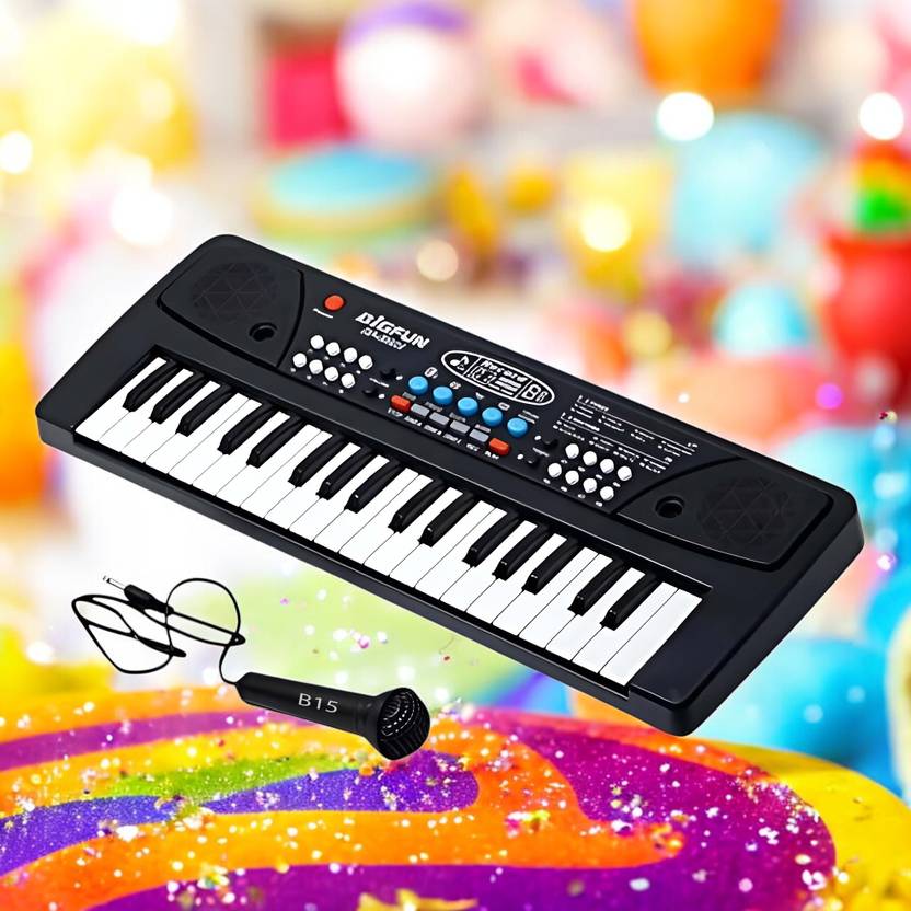 Mahi Zone 37-Key Musical Piano Keyboard with Microphone Songs Recording ...