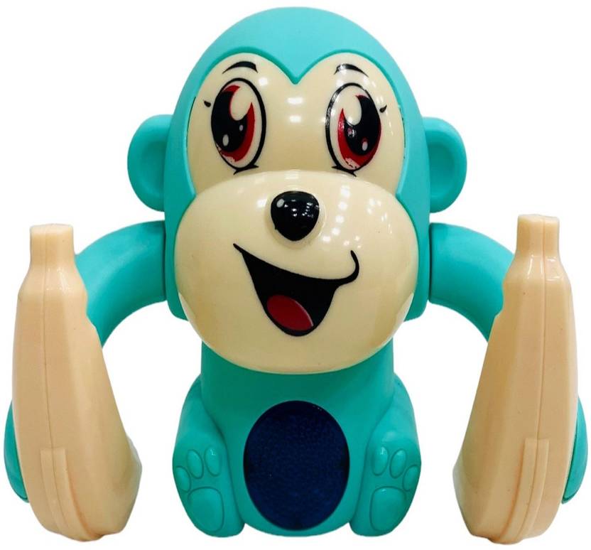 TOY KINGDOM Tumbling Monkey Musical & Lighting sensor control Crawling ...